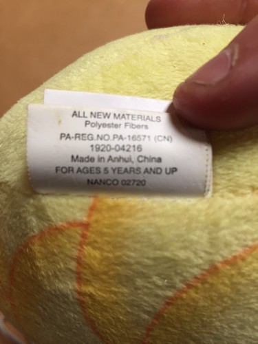 Fish yellow Nanco 6" stuffed plush Stuffed Animal Aquarium Pet Sea life ...