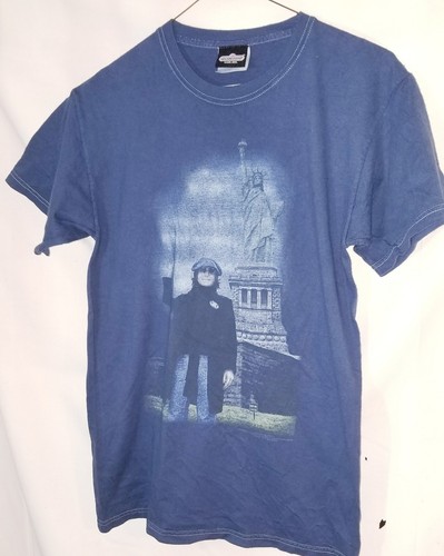 John Lennon New York Blue Mens T-Shirt Small NEW Genuine Licensed ...