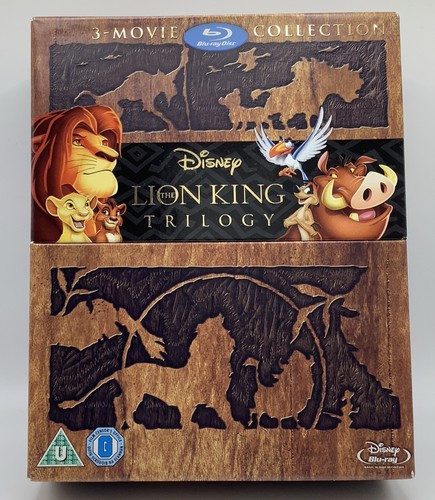 THE LION KING TRILOGY Blu ray Box Set with HMV Exclusive Postcards ...
