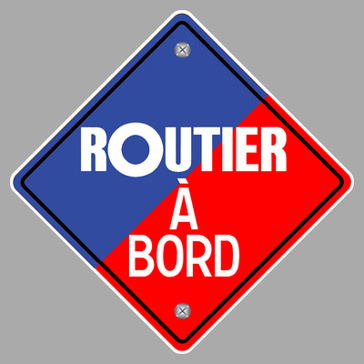 LES ROUTIERS SYMPAS ROUTIER A BORD CAMION TRUCK 12cm AUTOCOLLANT ...