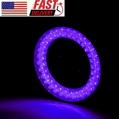 60 LED Purple UV Light Source Microscope Ring Light Lamp Illuminator ...