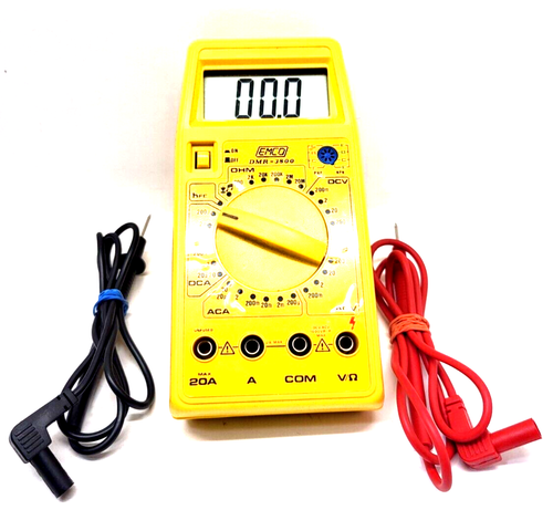 EMCO DMR 3800 Digital Multimeter Electrical Tester Amp Volt Meter w ...