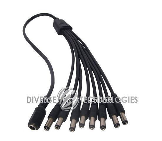 DC 8 Way CCTV Power Splitter for Security Cameras (2*Splitters) | eBay