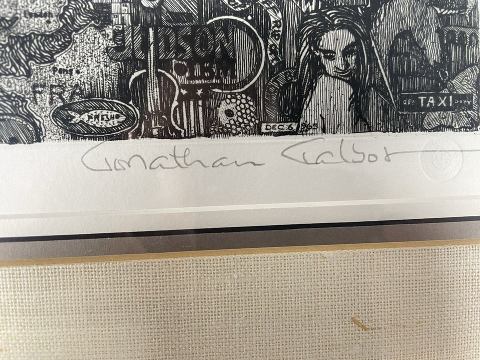 JONATHAN TALBOT ORIGINAL ETCHING "The emigrant eye" - Limited Edition ...