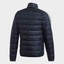 Adidas Men’s Essentials Down Jacket Navy Blue White Full Zip Slim Fit ...