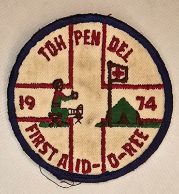Vintage 1974 Tohpendel First Aid-O-Ree Boy Scouts Patch | eBay