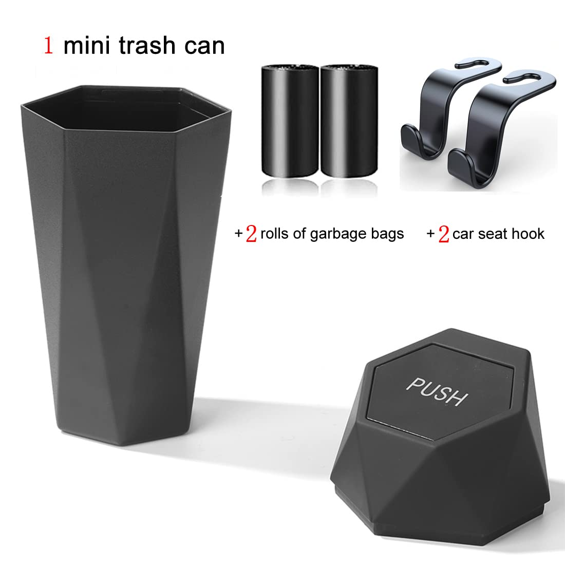 Car Trash Can Garbage Mini Bin Organizer Storage Portable Car Seat ...