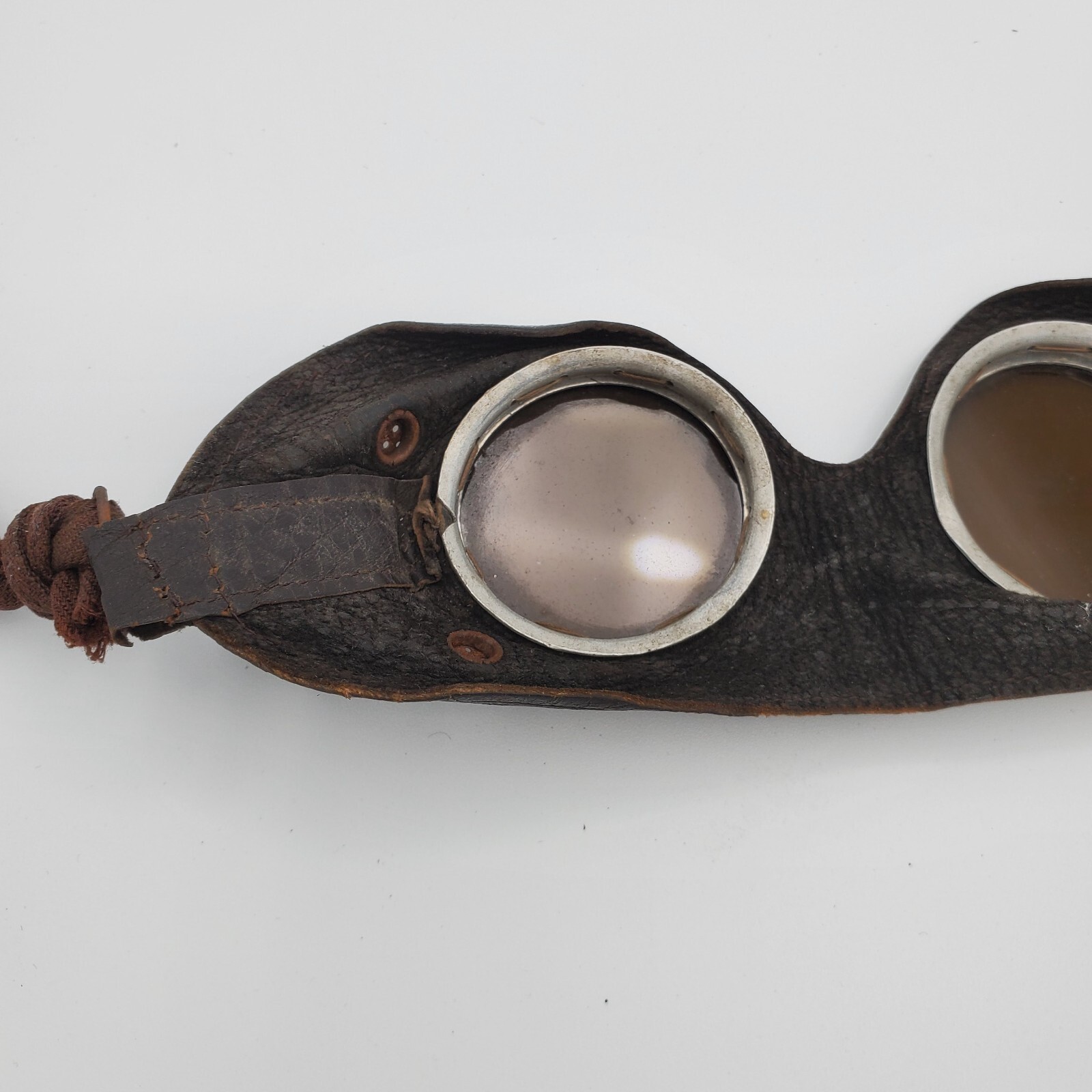 Original WWII WW2 German goggles soldier field sun glasses shades brown ...