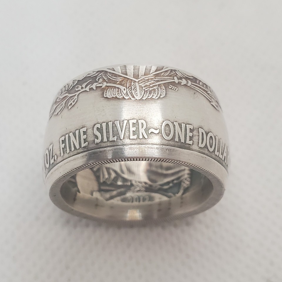 American Silver Eagle Coin Ring. Made To Order In Any Size. ASE. Pure ...