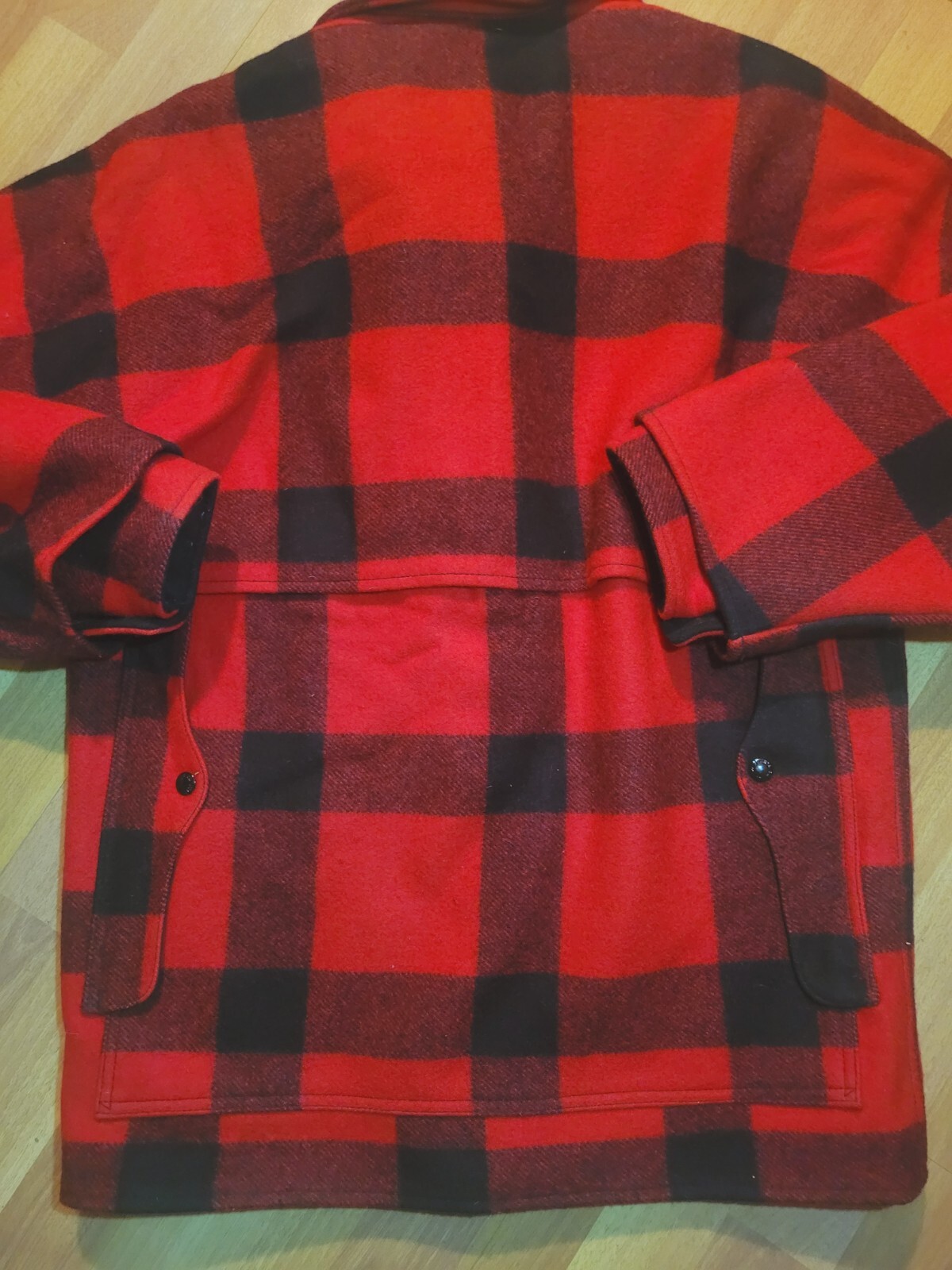 Filson Buffalo Plaid Double Mackinaw 100% Wool Packer Jacket Coat S ...