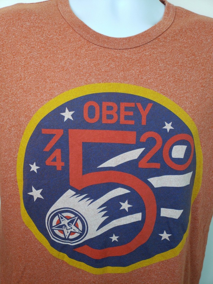 Official Obey 520, 7'4" Andre The Giant Posse Orange Tshirt Size Medium ...