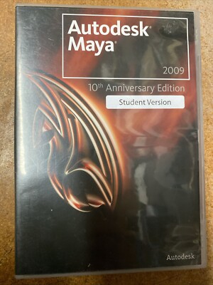 Autodesk Maya Student Version 2009 English 10th Anniversary DVD W ...