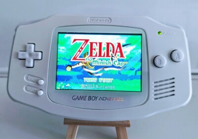 Nintendo Gameboy Advance IPS Laminated Backlit Screen V5 Game Boy White ...