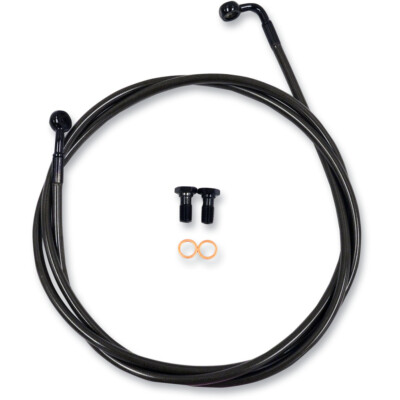 LA Choppers Midnight Braided Brake Line Kit - Sportster | LA-8310B13M ...