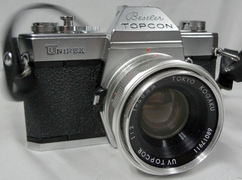 Rare Vintage Beseler Topcon SLR Film Camera w/ Tokyo Kagaku Macro Lens ...