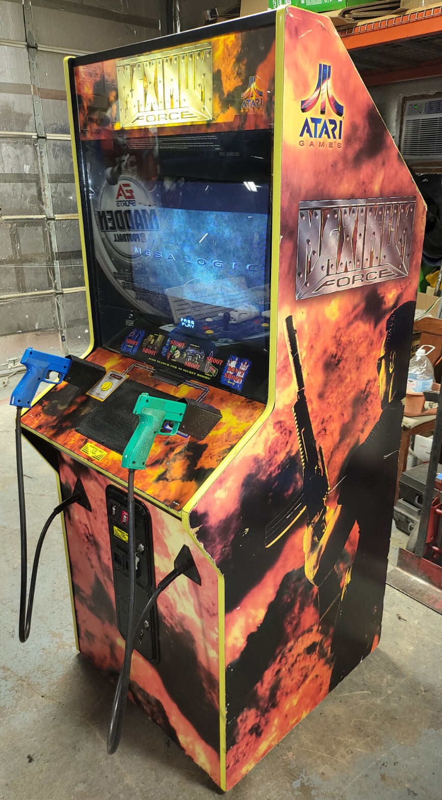 Maximum Force Full Size Arcade Gun Shooting Video Game Machine - WORKS ...
