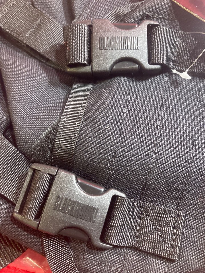 Gas Mask Pouch Black drop-leg carrier Blackhawk US Police riot Security ...