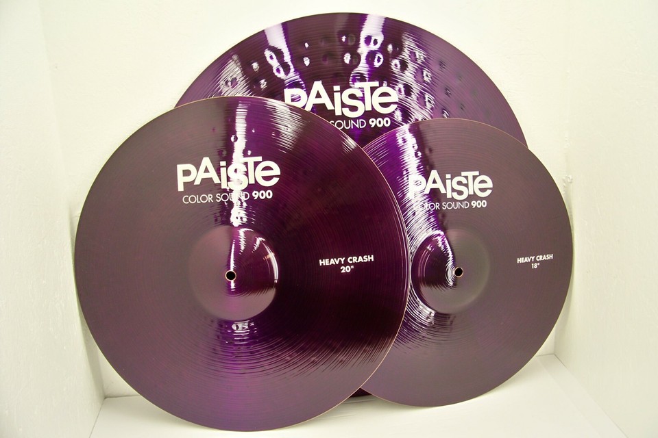 Paiste Color Sound 900 Purple 5 Piece "MEGA" Cymbal Set/RARE!/Model ...