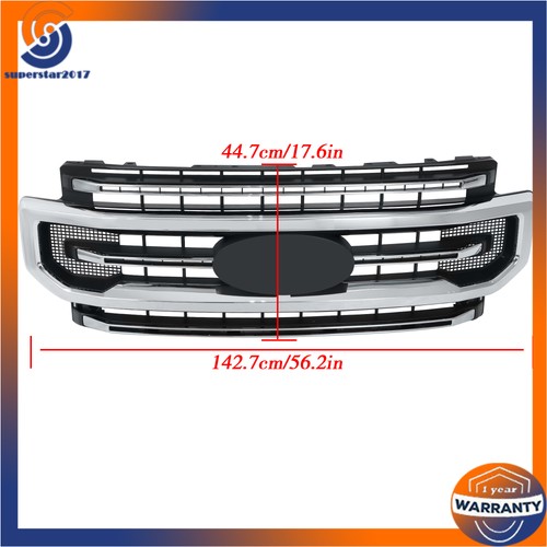 Front Bumper Grille Chrome For Ford F250 2020-2022 Platinum LC3Z-8200 ...
