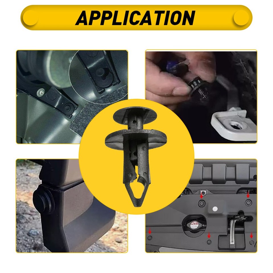 1200Pc Car Clips Fit 8mm Bumper Hole Retainer Rivets Fastener Fender ...