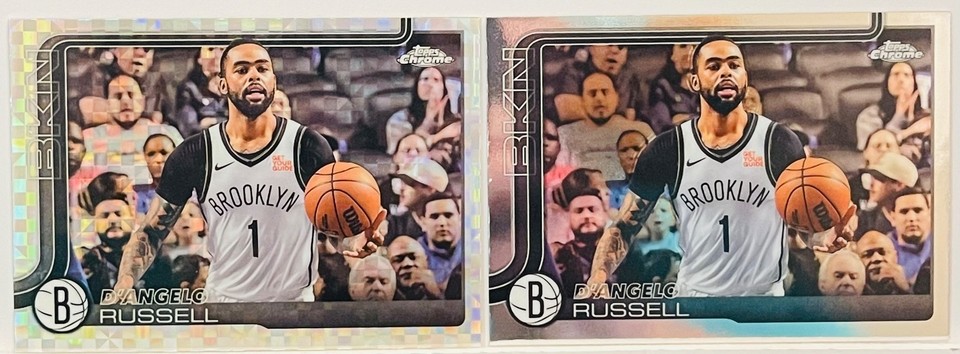 2025-26 Topps Chrome X-Fractor D'Angelo Russell #79 Nets | eBay UK