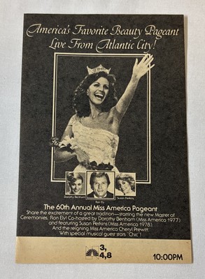 1980 NBC tv ad ~ 60th MISS AMERICA PAGEANT Dorothy Benham, Ron Ely ...