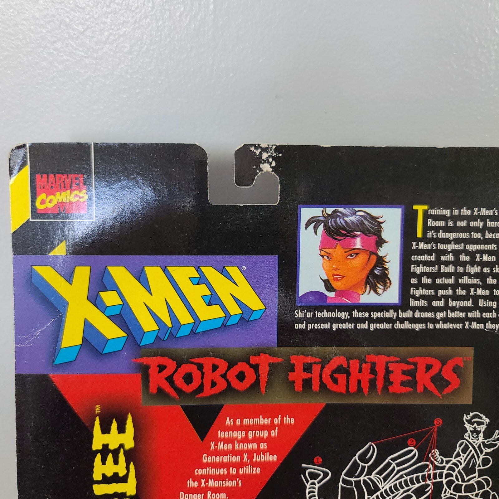 X-Men Robot Fighters Grabbing Sentinel Hand JUBILEE 6" Figure ToyBiz ...