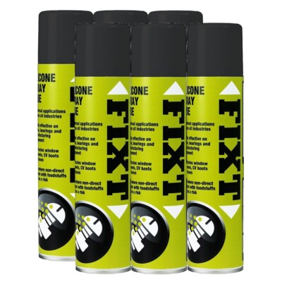 FIXT Silicone Lubricant - 400 ml Aerosol - Pack of 6 | eBay UK