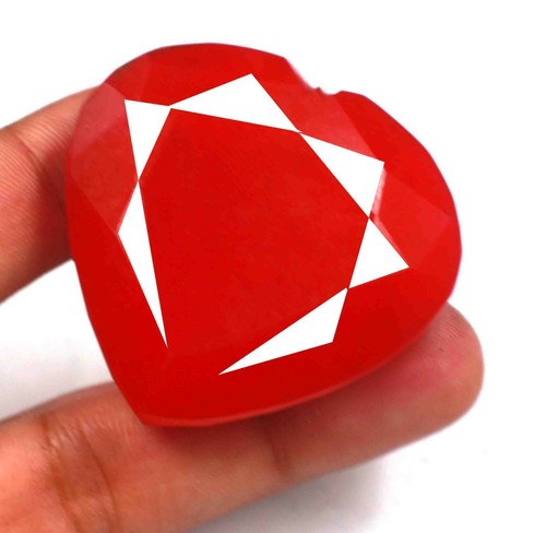 Superb 265.00 Ct EGL Certified Natural African Red Ruby Heart Shape ...
