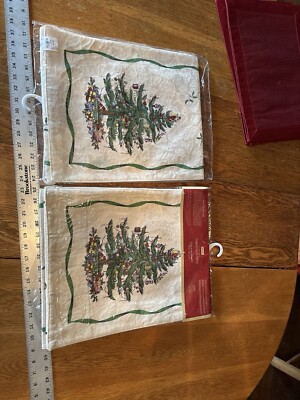 14” x 72” Cloth Table Runner Christmas Tree Collection by Spode, Never ...