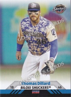2022 Biloxi Shuckers Thomas Dillard RC Rookie Milwaukee Brewers | eBay