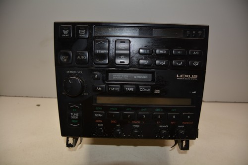 1993 - 1994 LEXUS LS400 RADIO AUDIO CASSETTE CONTROL PLAYER OEM, 86120 ...