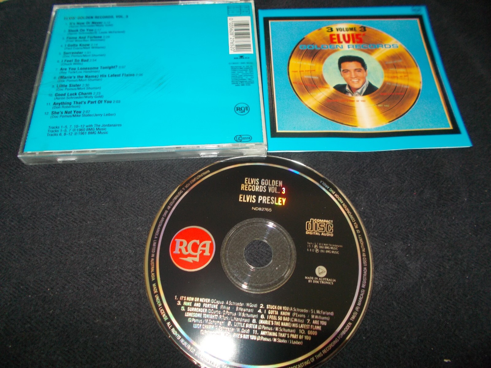 ELVIS PRESLEY - ELVIS GOLD RECORDS VOLUME 3 - OZ 12 TRK CD - VGC - ROCK ...