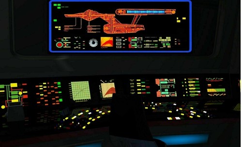 StAr TrEk prop mSD TOS Entereprise 1701 Transligh poly print EXCELLENT ...