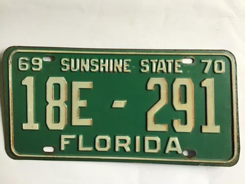 1970 Florida License Plate Tag Lee (Registrable as of today see photo ...