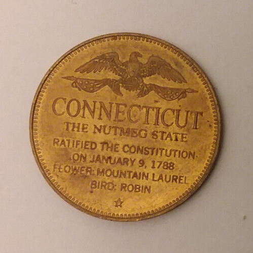 Connecticut 5th State Souvenir Coin Token 26mm | eBay