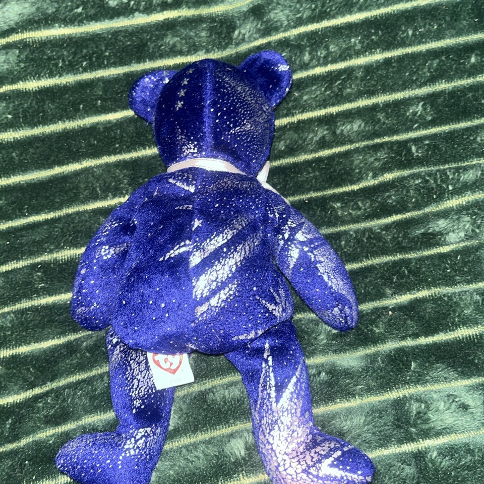 TY Beanie Babies Decade The Bear Blue 2002 Stuffed Animal Plush New | eBay