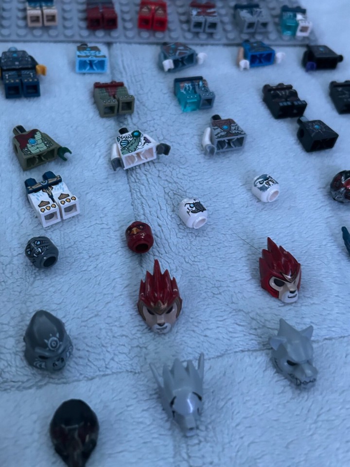 LEGO Chima LOT Minifigures Accessories Torsos Heads ETC Used | eBay