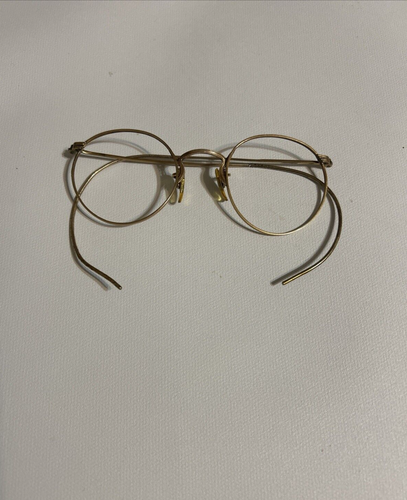 Vtg 1/10th 12K GF EyeGlasss Frames Gold Wire Rim Glasses | eBay