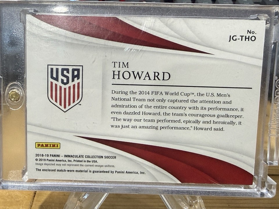 2018-19 Panini Immaculate Jumbo Glove Tim Howard 21/27 USA | eBay
