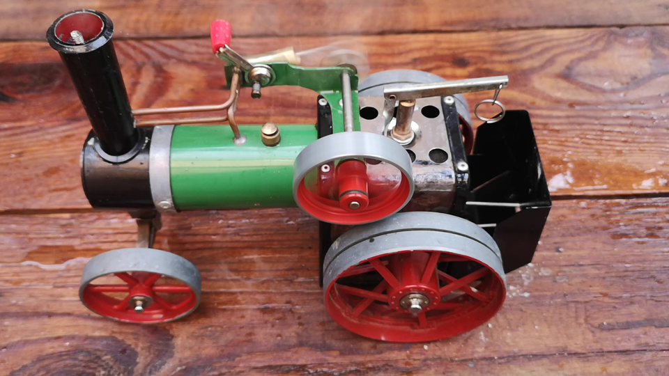 Mamod TE1A steam traction engine + Log trailer | eBay UK