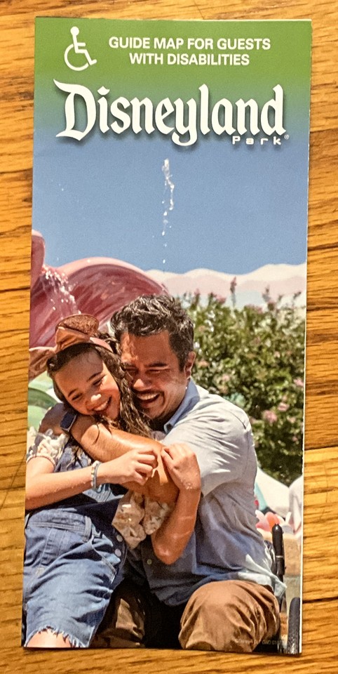 Disneyland DCA Park Guidemap Guide Map 2025 Disabilities Wheelchair ...