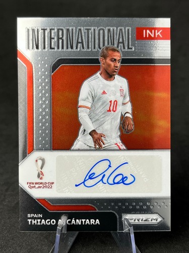 Panini Prizm World Cup Qatar 2022, Thiago Alcantara Spain, Autograph ...