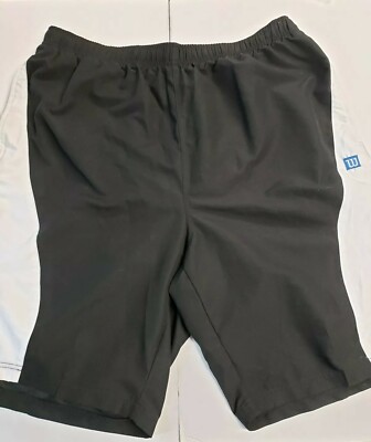 Wilson XXL Basketball/Workout Shorts, Swim Black, white blue stripe | eBay