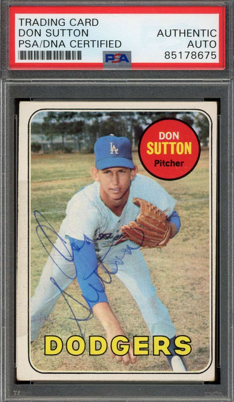 Don Sutton PSA DNA Vintage Signed 1969 Topps Autograph | eBay