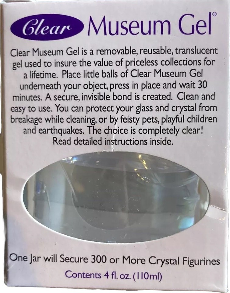 Ready America 33111 Clear Museum Gel For Glass & Crystal Adhesive Quake ...