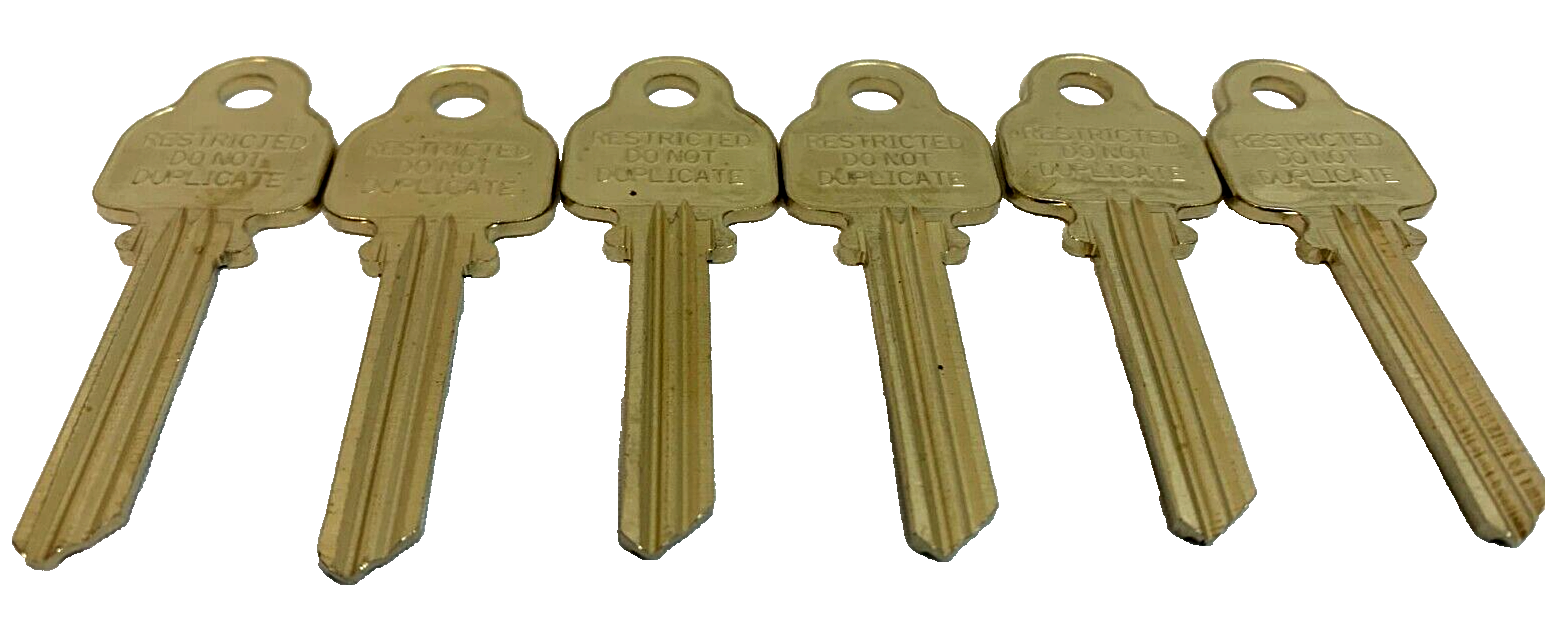 Lot of Six (6) ILCO Look Alike A1517 Medeco/NS ~ Key Blanks ~ Made in ...