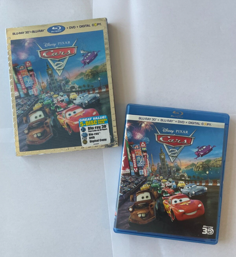 Cars 2: Turbocharged (Blu-ray/DVD, 2011, 5-Disc Set, Includes Digital ...
