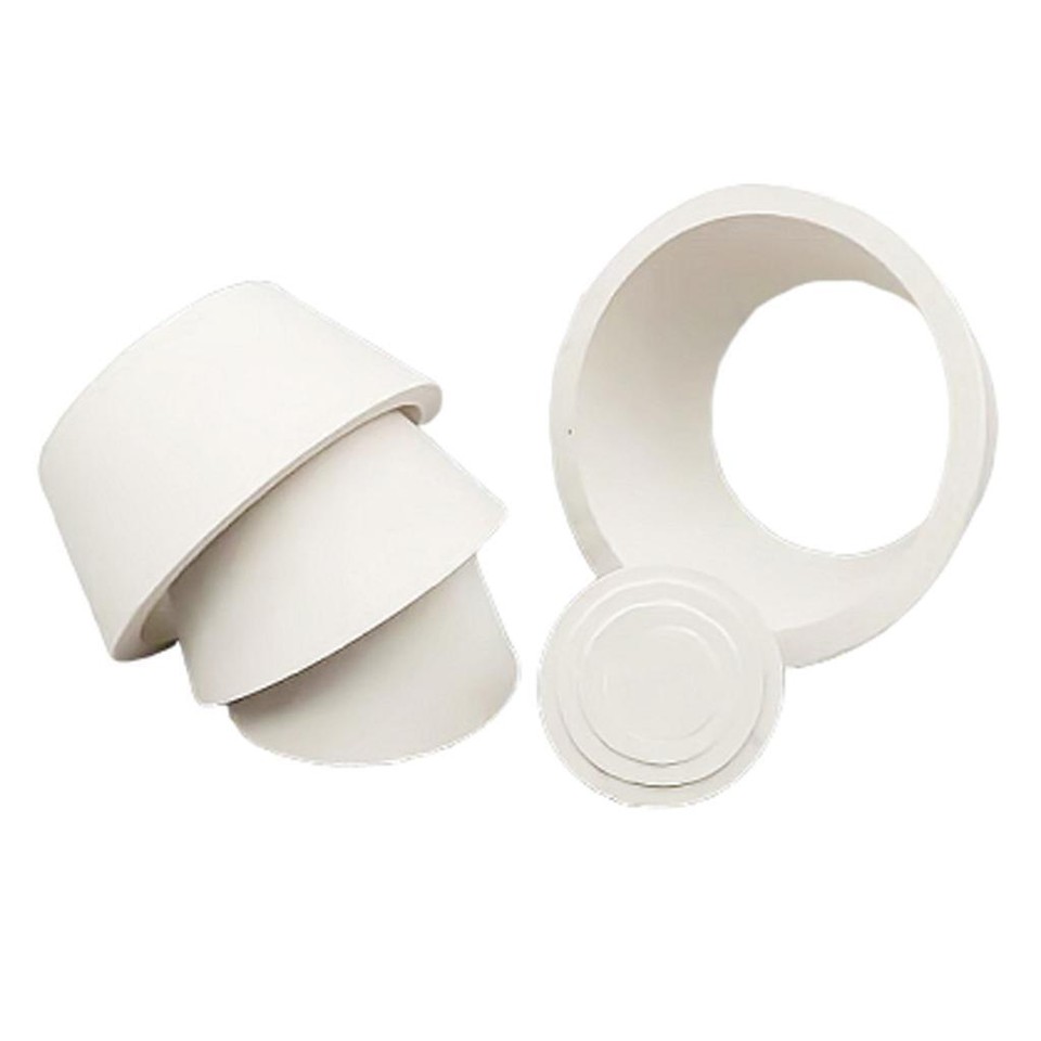 9 lot Rubber Filter Adapter Cones Stopper Funnel Filtration Accs White ...