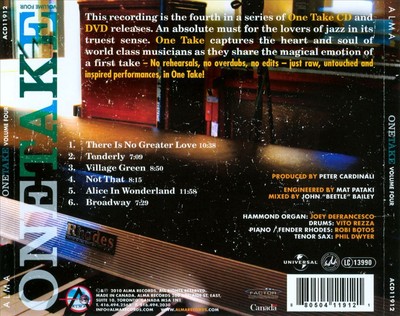 JOEY DEFRANCESCO/VITO REZZA/ROBI BOTOS/PHIL DWYER ONE TAKE, VOL. 4 NEW ...